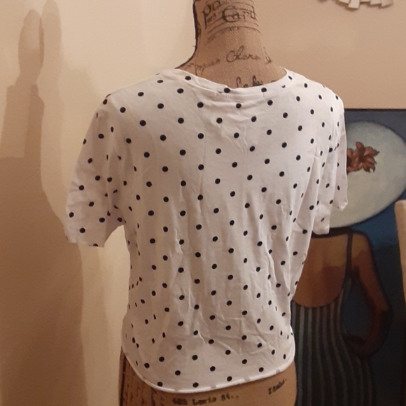 Rebellious One | Tops | Rebellious One Polka Dot Crop Top | Poshmark